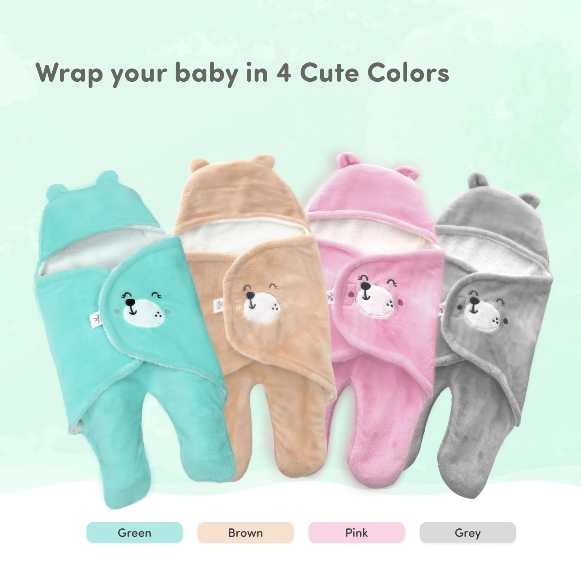 4-in-1 All Season Baby Swaddle-Wrapper For New Born Baby (0-6 months ...