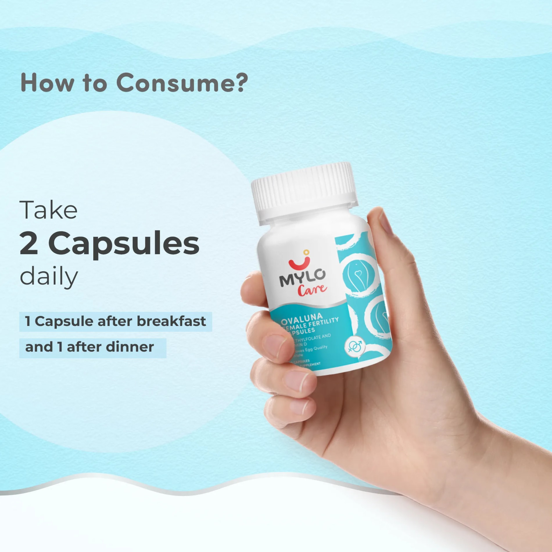 Ovaluna Female Fertility Capsules for Improved Egg Health & Folate ...